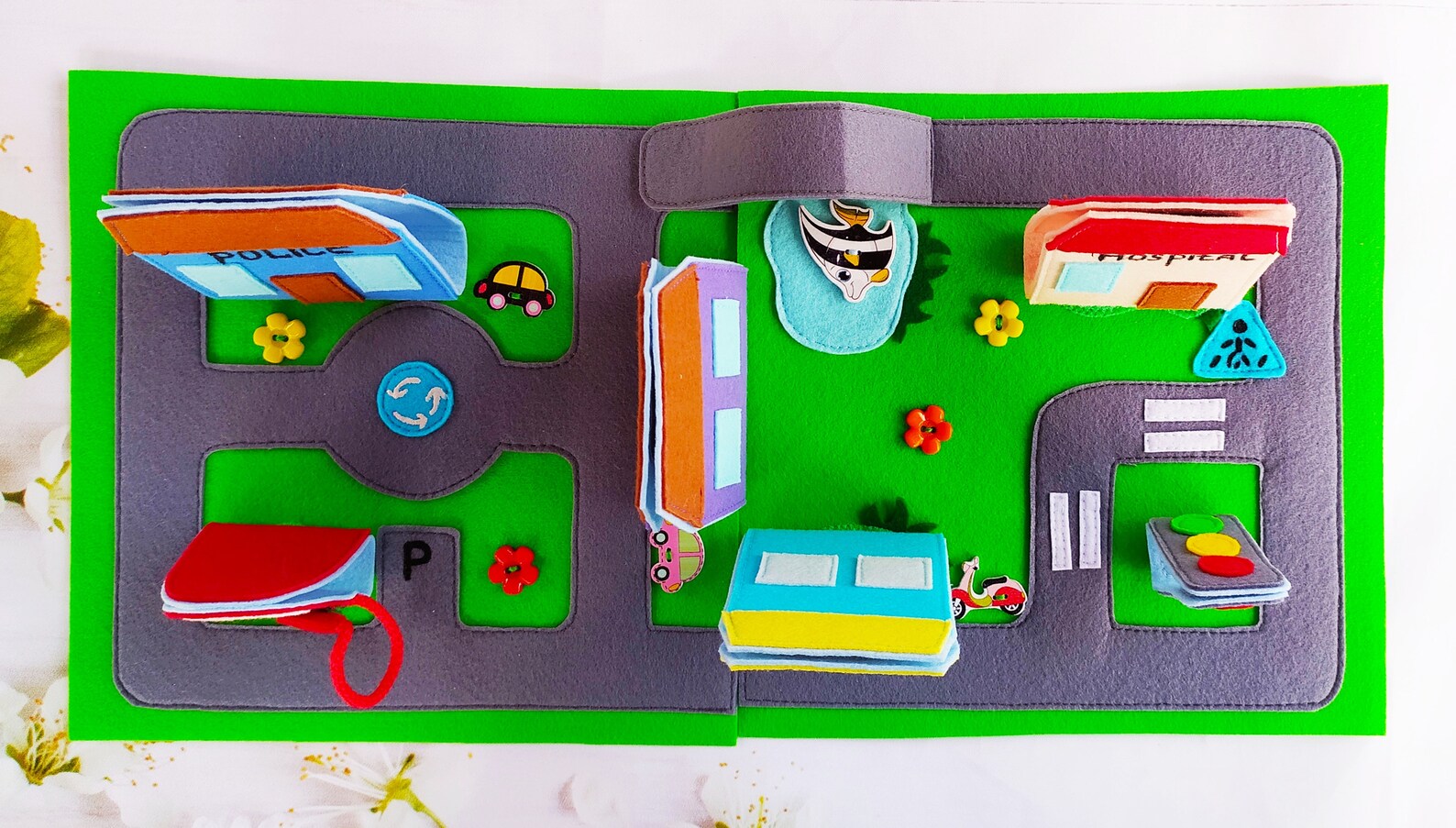 Felt Road Quiet Book Pattern Pdf Felt Book Pattern Pdf Soft - Etsy