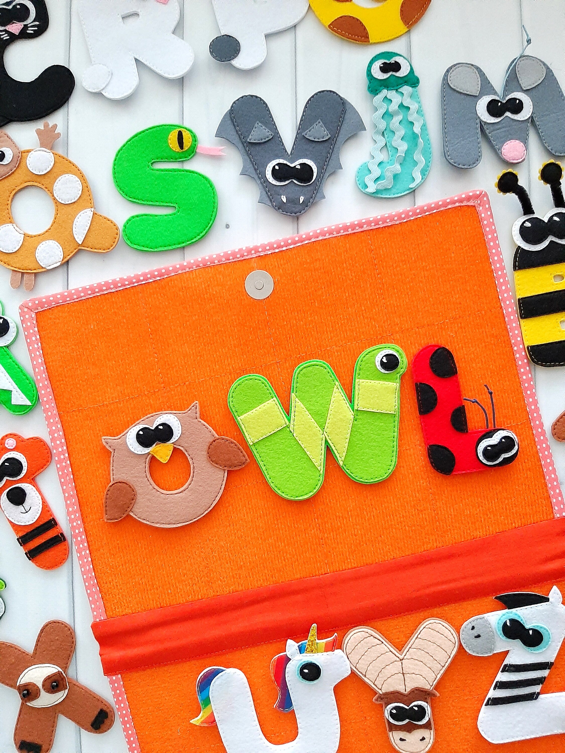 Felt Alphabet Pattern, ABC Quiet Book Pattern , First Montessori ...