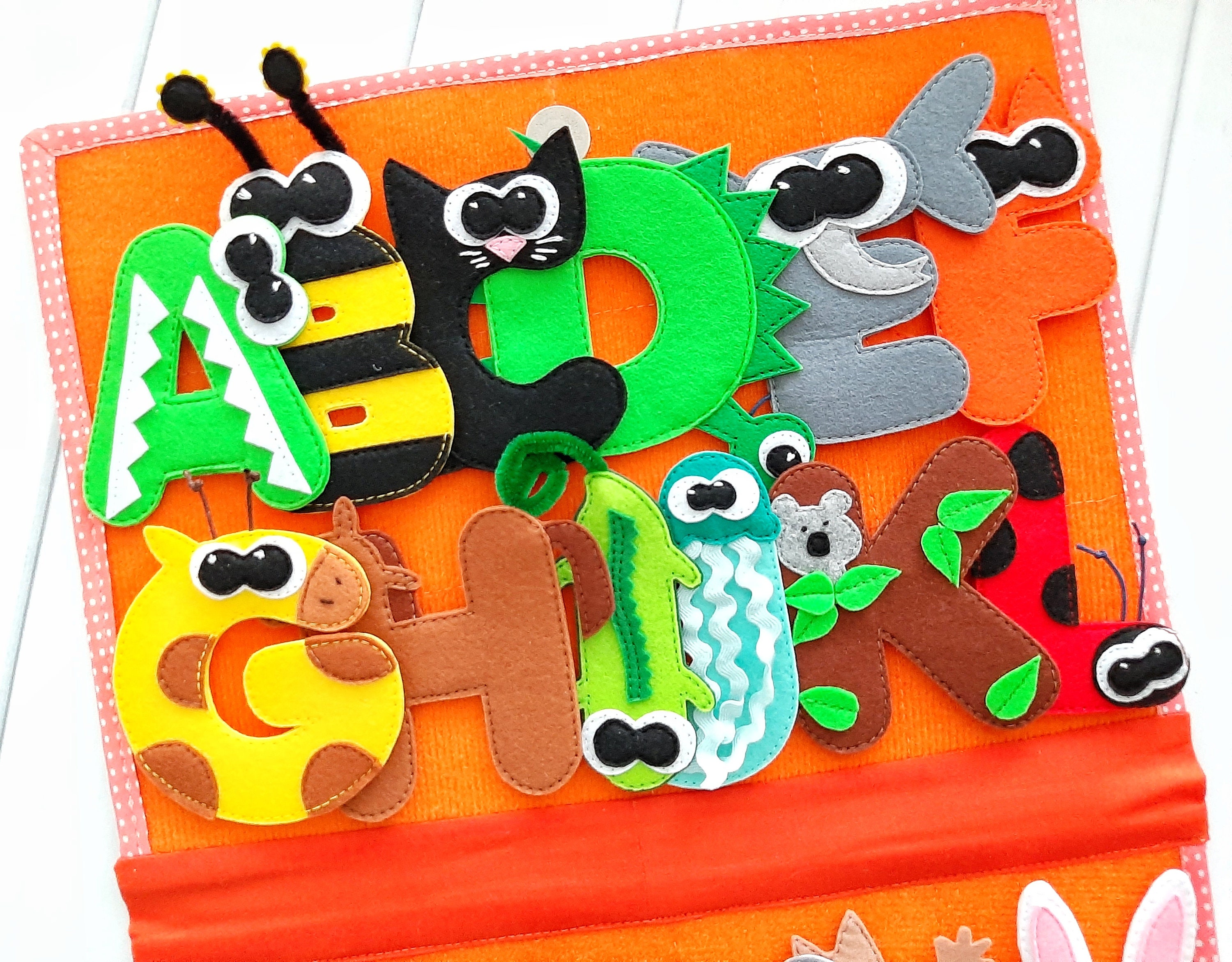 Felt Alphabet Pattern ABC Quiet Book Pattern First - Etsy