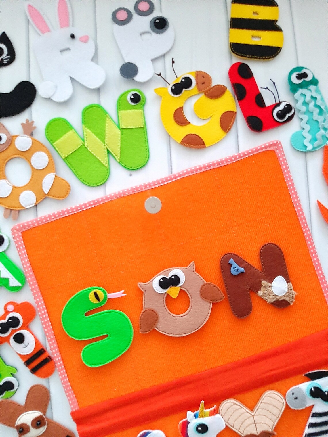 Felt Alphabet Pattern ABC Quiet Book Pattern First | Etsy