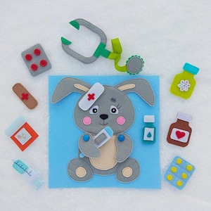 Doctor Quiet Book Pattern , Felt Book Pattern Pdf, Soft Sensory Book ...