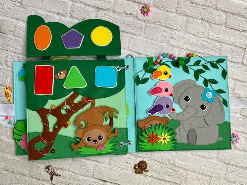 Animals Quiet Book Pattern Pdf Africa Felt Activity Book - Etsy