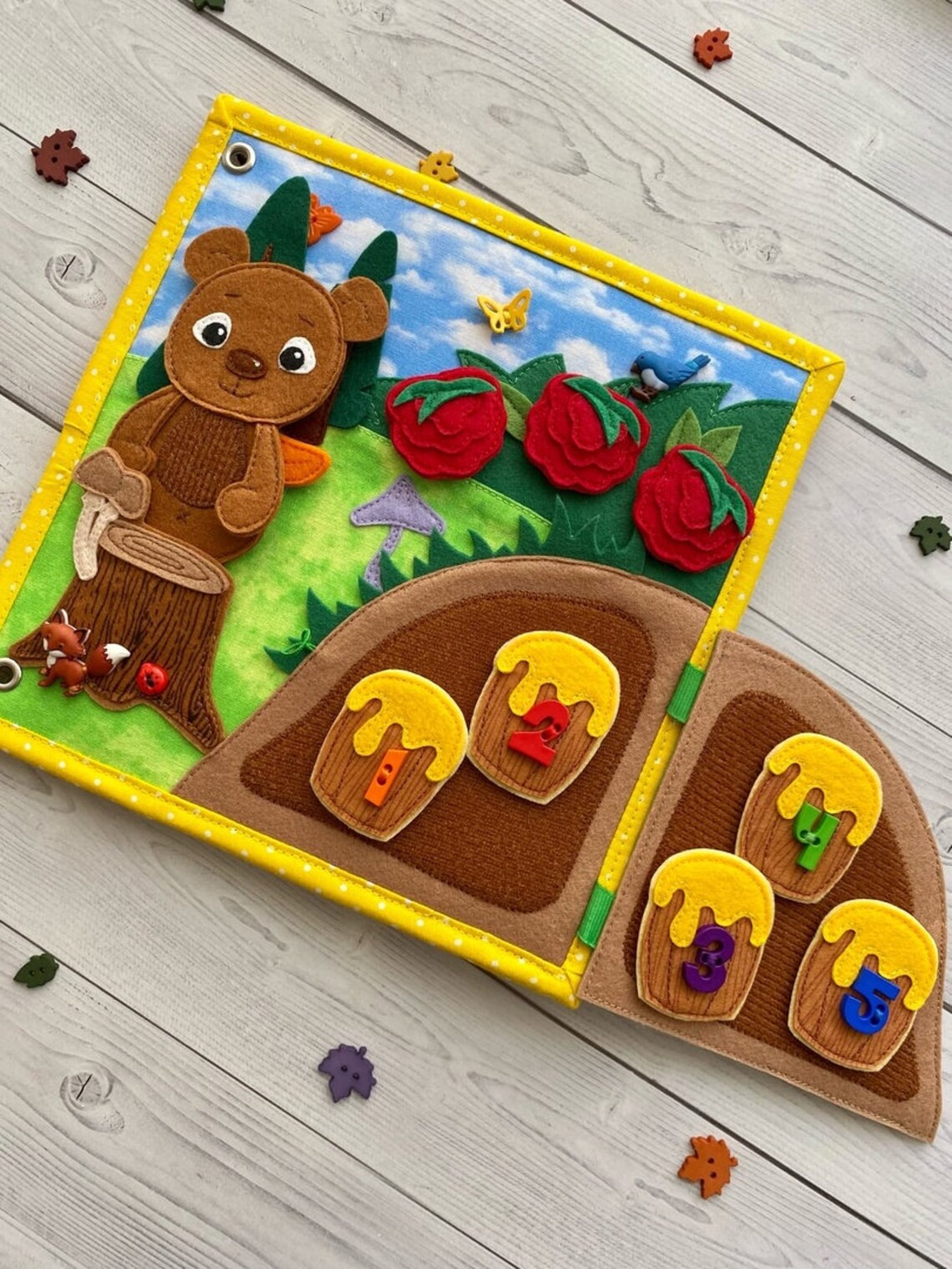 Forest Animals Quiet Book Pattern PDF Felt Book Pattern Soft - Etsy