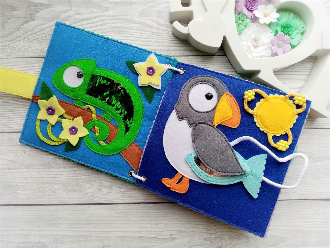 Animals Felt Quiet Book Pattern PDF Felt Activity Book - Etsy