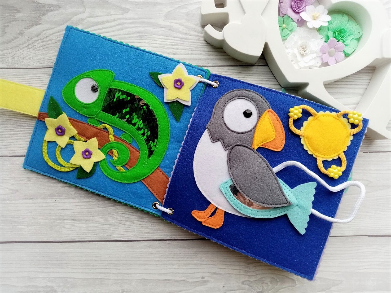 Animals Felt Quiet Book Pattern PDF Felt Activity Book - Etsy