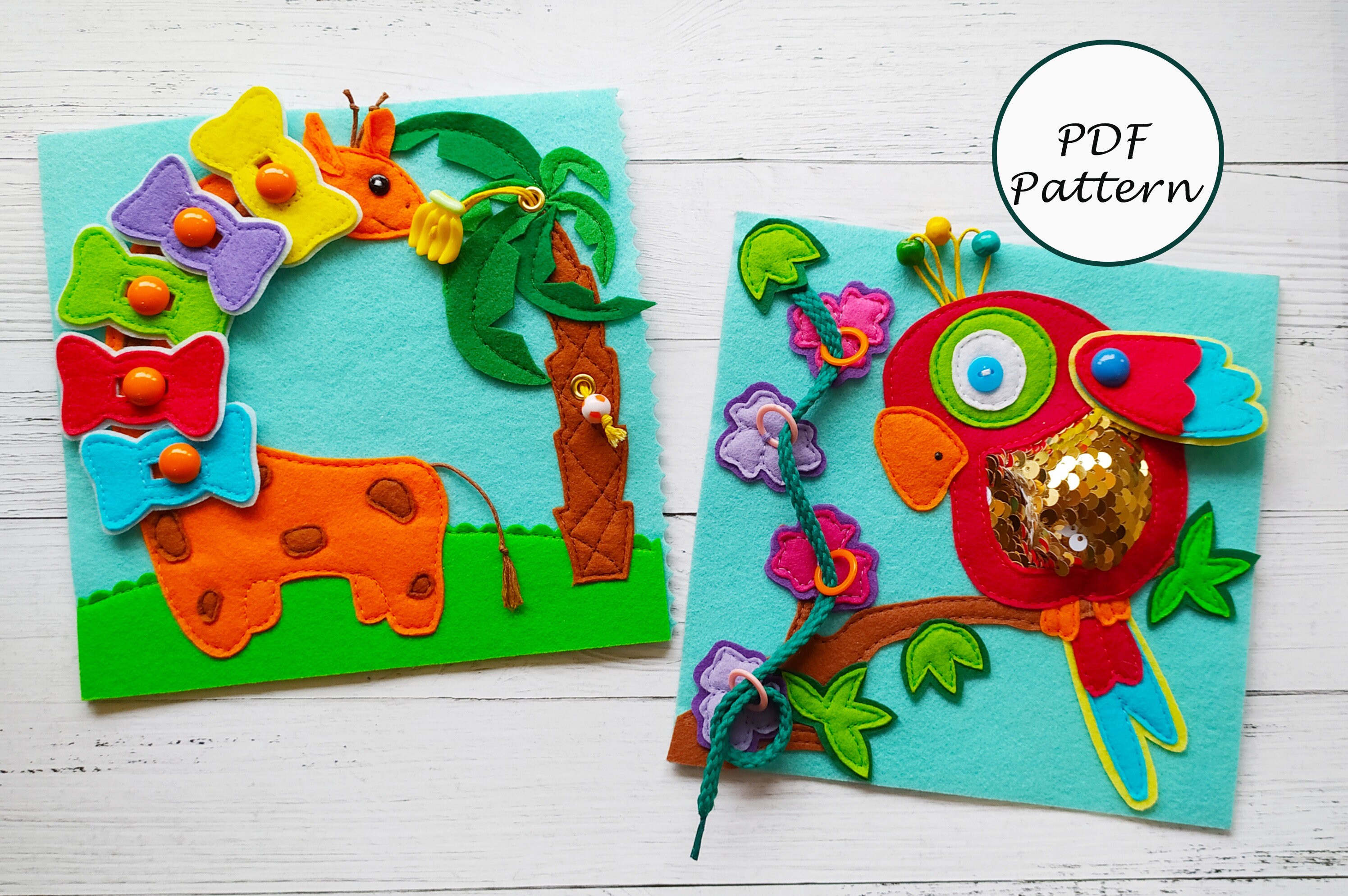 Felt Quiet Book Pattern Pdf Felt Book Pattern Soft Sensory - Etsy Canada