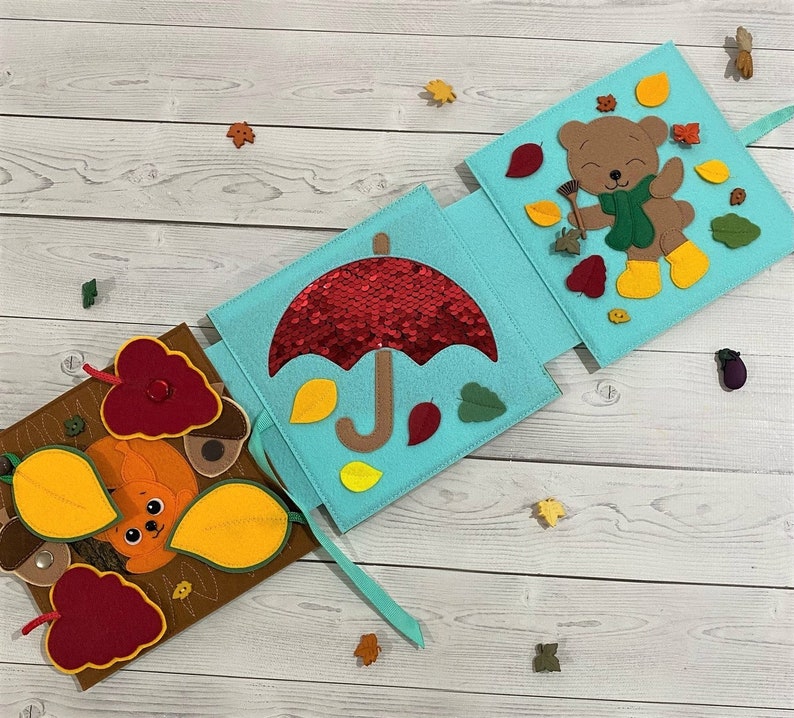 Autumn Quiet Book Pattern Pdf Felt Activity Book Pattern Pdf - Etsy