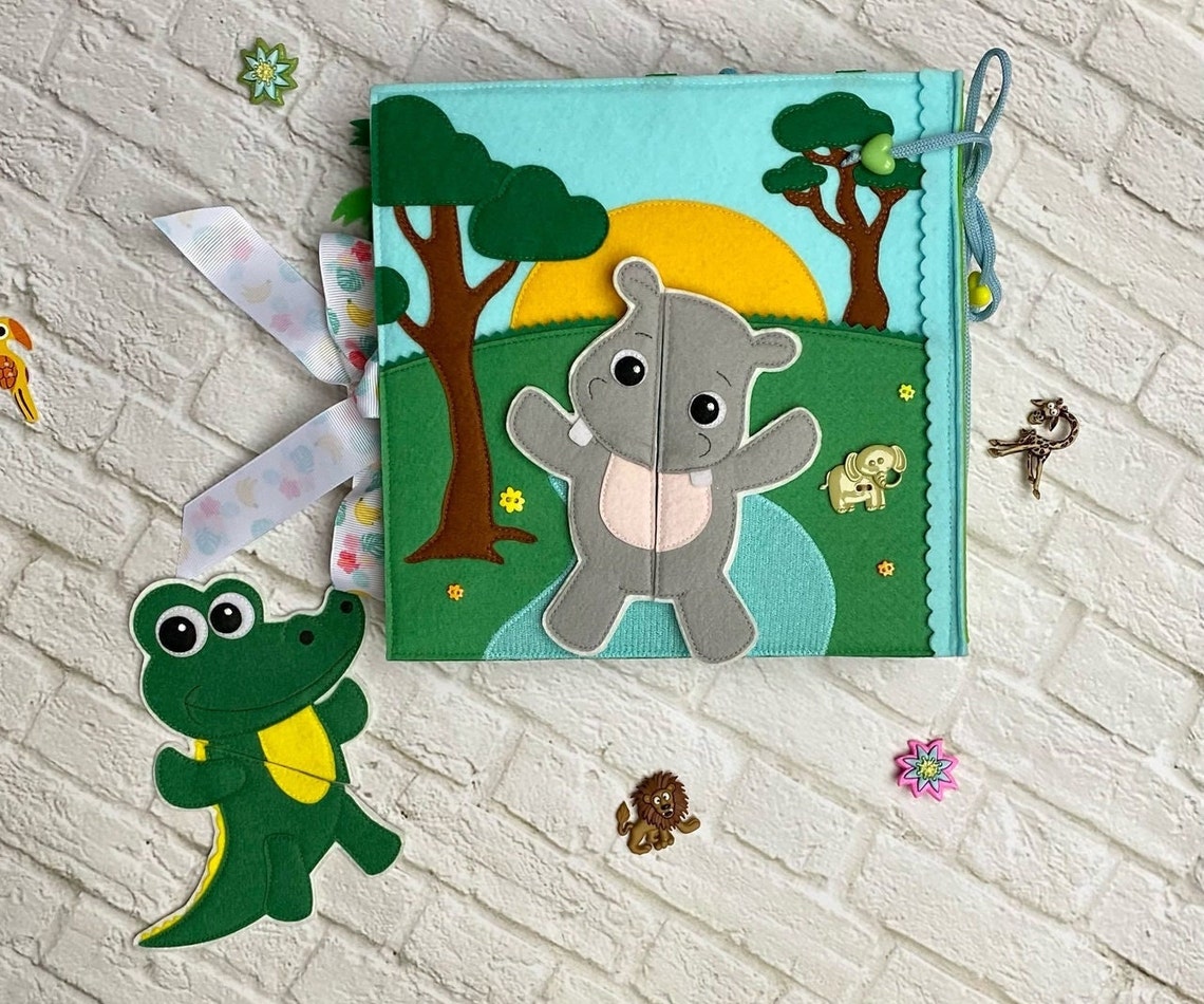Animals Quiet Book Pattern Pdf Africa Felt Activity Book - Etsy
