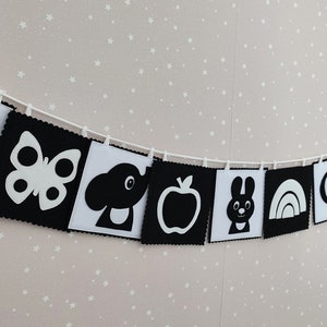 High Contrast Quiet Book Pattern , Infant Stimulation Contrasting ...