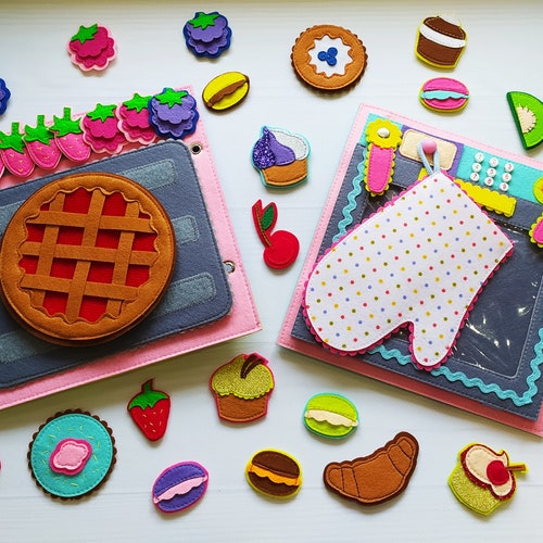 Kitchen Quiet Book Pattern Pdf Cooking Felt Book Pattern - Etsy