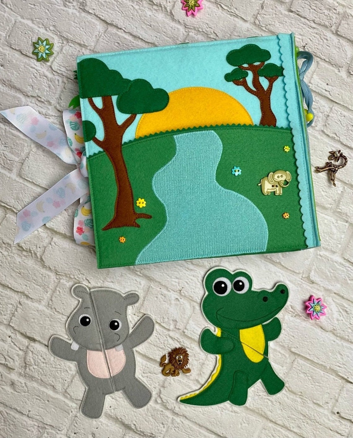 Animals Quiet Book Pattern Pdf Africa Felt Activity Book - Etsy