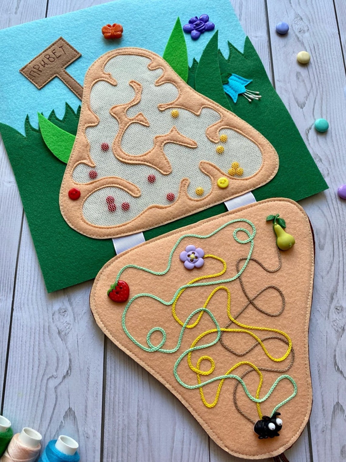 Insects Quiet Book Pattern PDF & Tutorial Pages Felt Book | Etsy