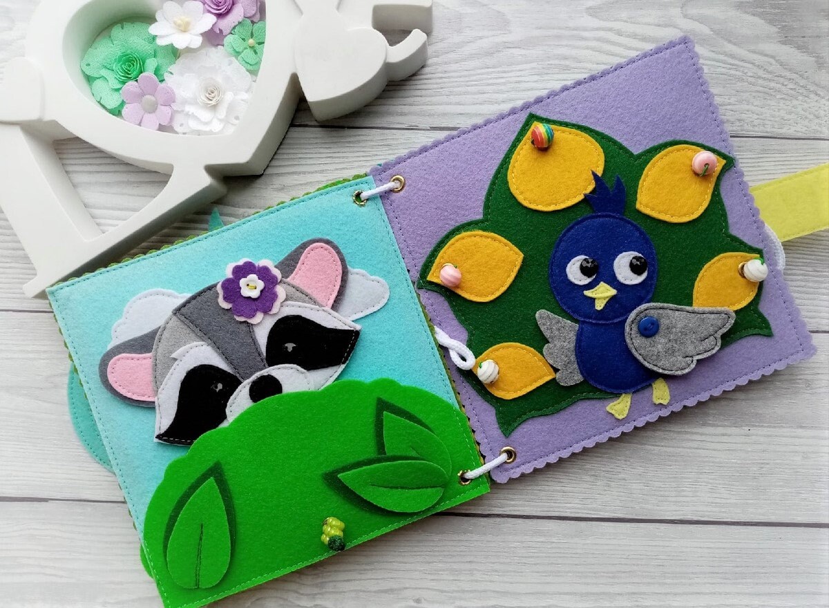 Animals Felt Quiet Book Pattern PDF, Felt Activity Book Pattern, Baby ...