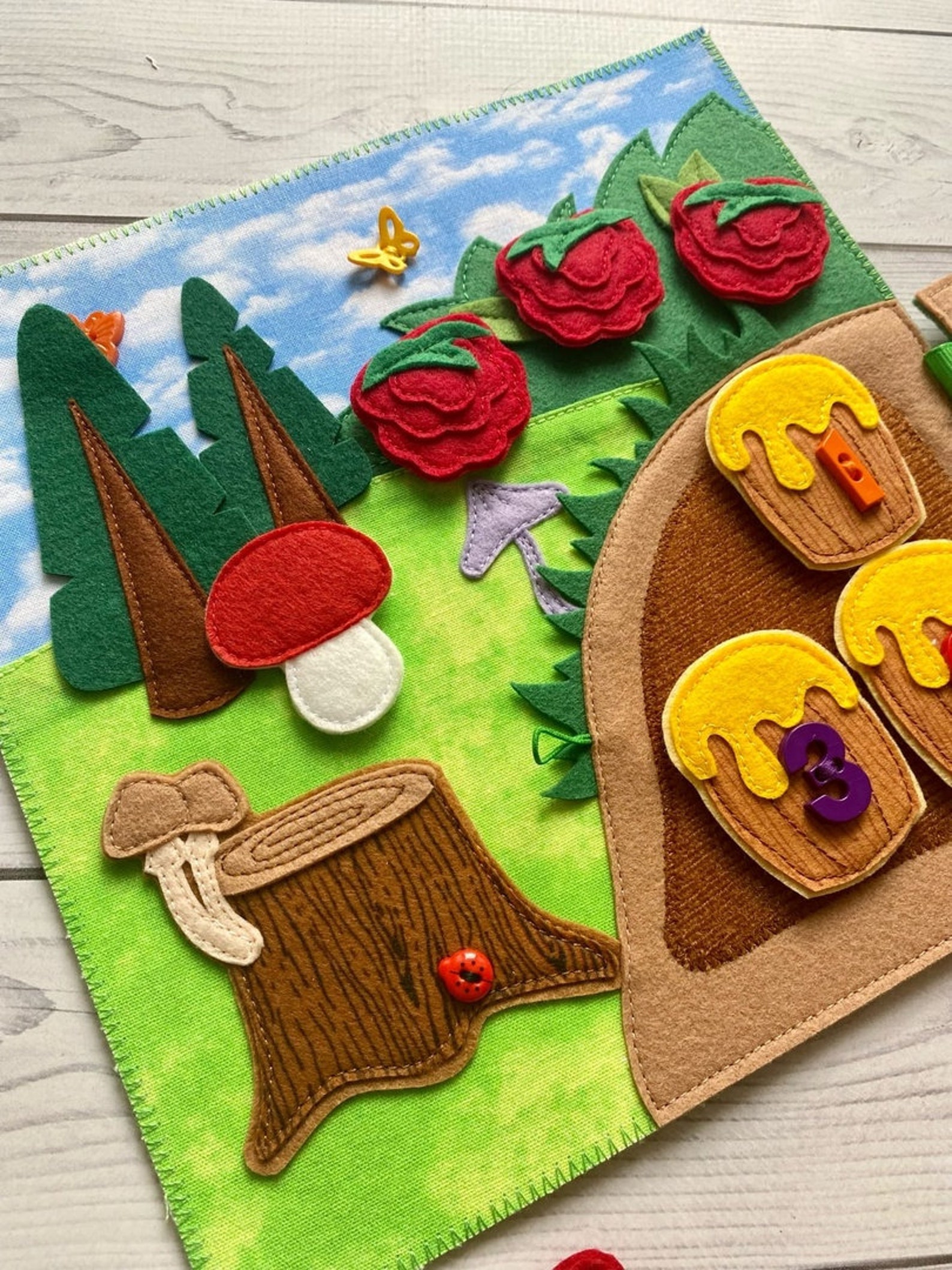 Forest Animals Quiet Book Pattern PDF, Felt Book Pattern, Soft Sensory ...