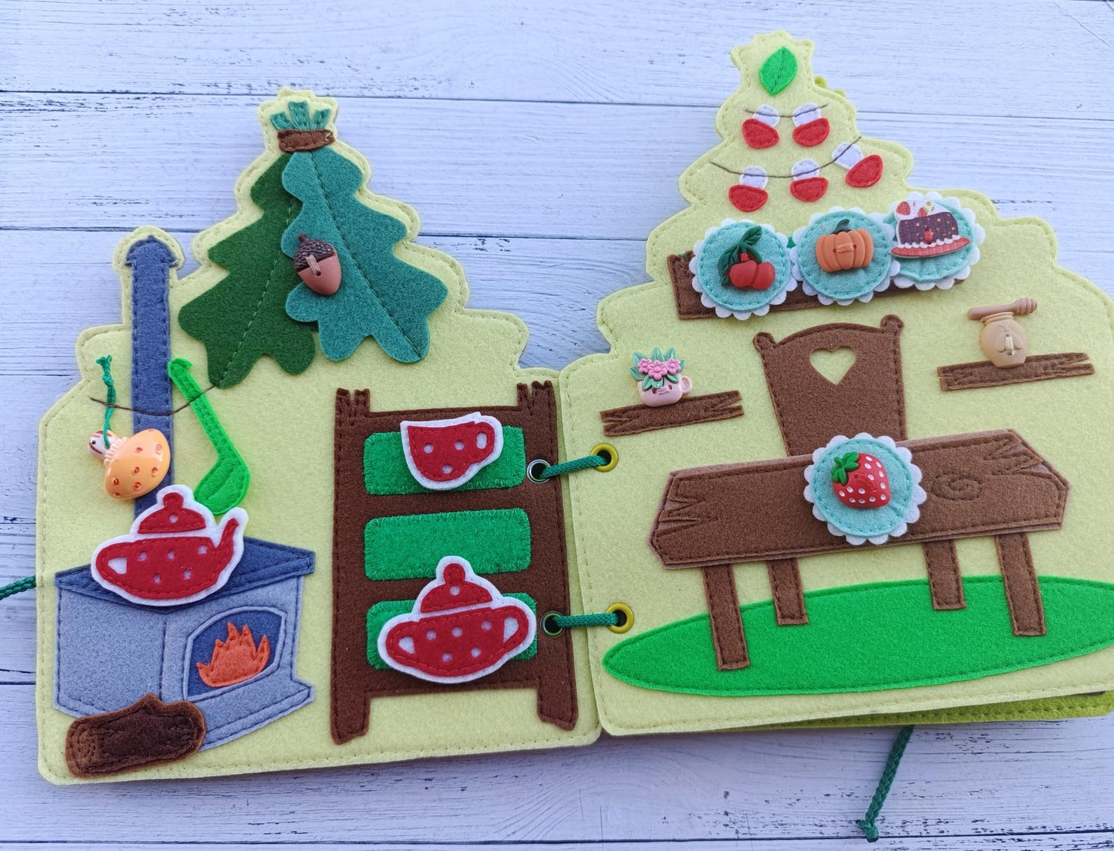 Fairy Dollhouse Quiet Book Pattern, Felt Book Pattern Pdf, Felt Doll ...