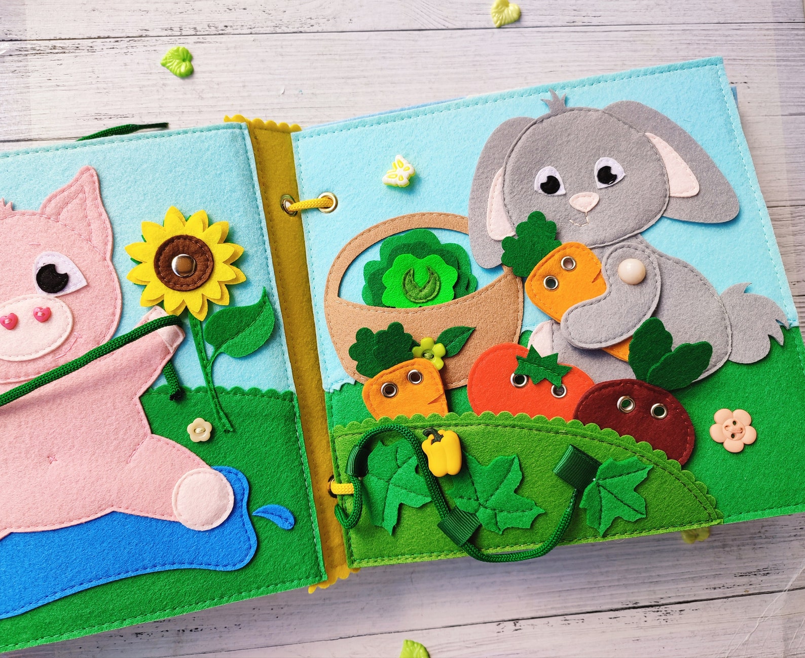 Farm Animals Quiet Book Pattern Felt Activity Book Pattern | Etsy