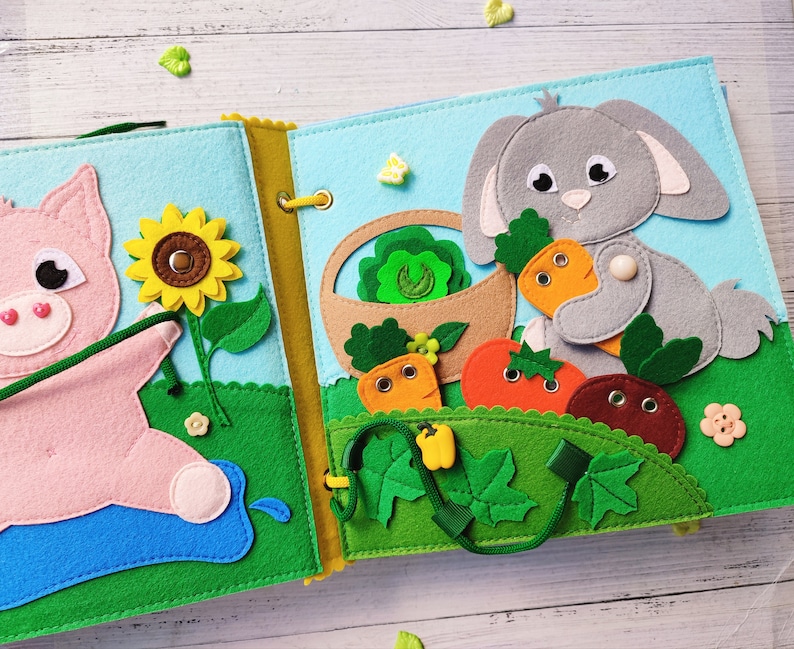 Farm Animals Quiet Book Pattern, Felt Activity Book Pattern Pdf, DYI ...