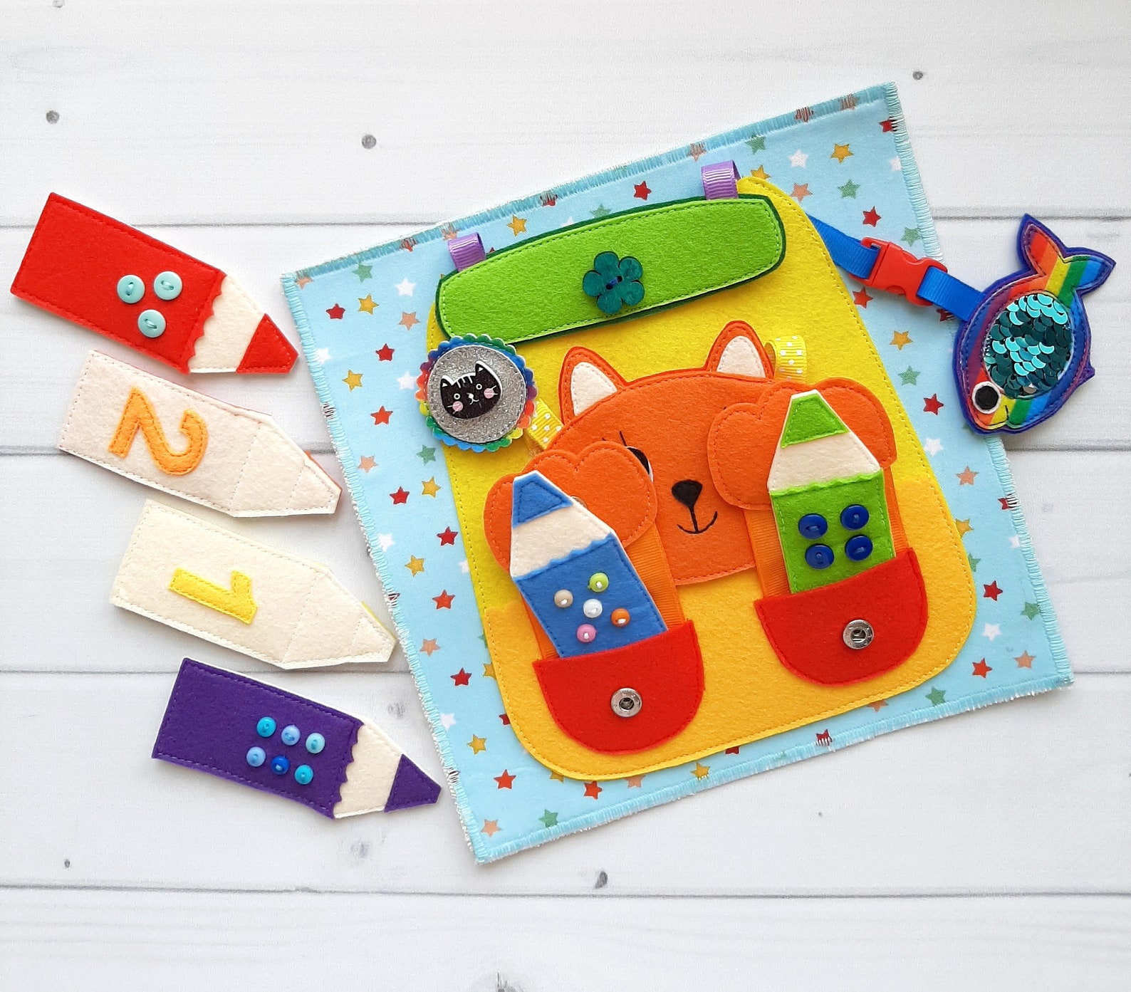 Color Sorting Quiet Book Pattern Felt Activity Book Pattern - Etsy