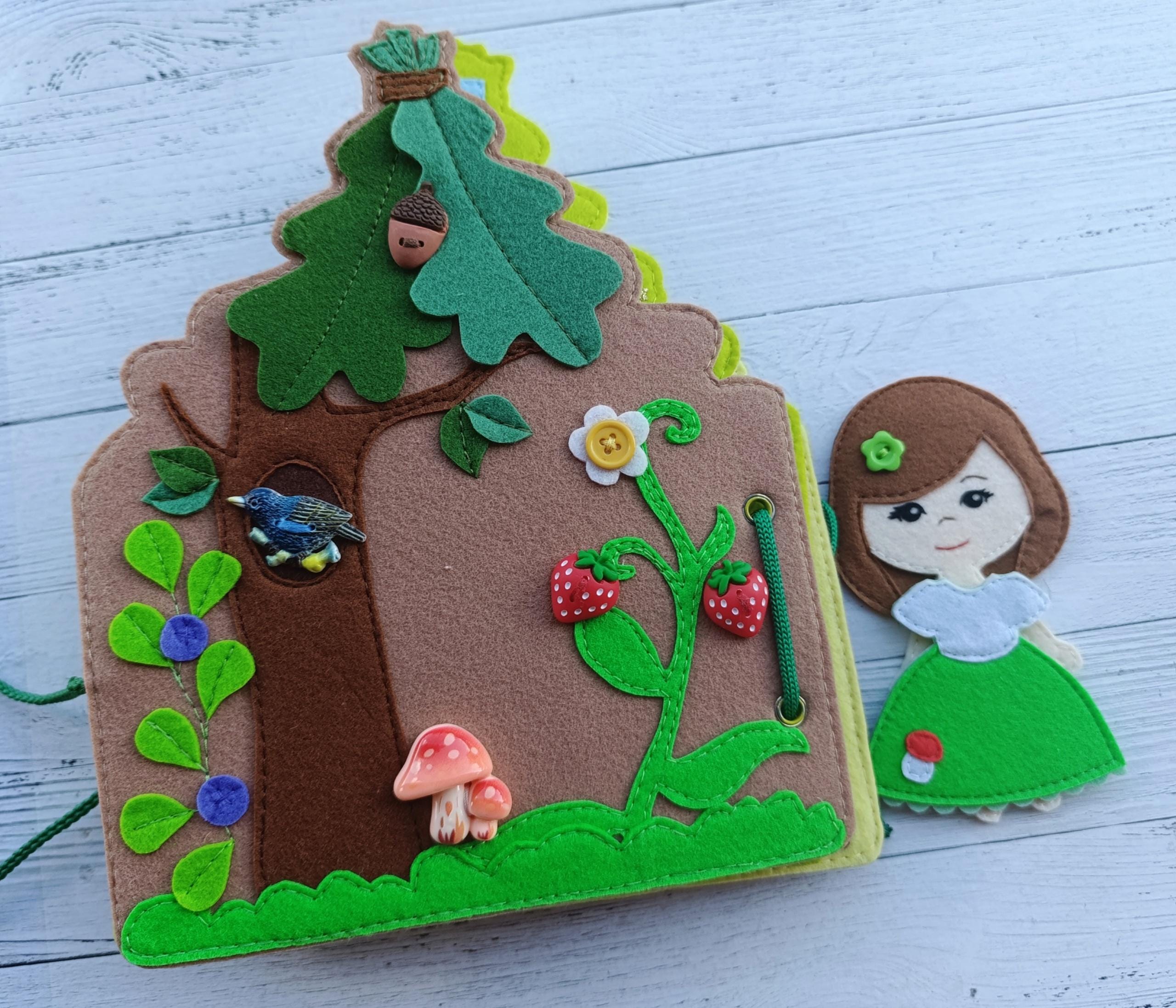 Fairy Dollhouse Quiet Book Pattern, Felt Book Pattern Pdf, Felt Doll ...