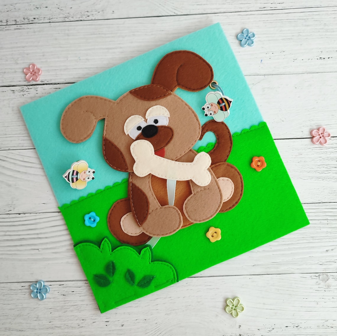 Dog Quiet Book Pattern PDF & Tutorial Pages Felt Activity - Etsy