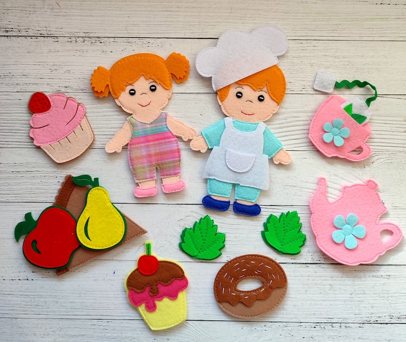 Cafe Quiet Book Pattern Pdf Kitchen Felt Book Pattern Baby | Etsy