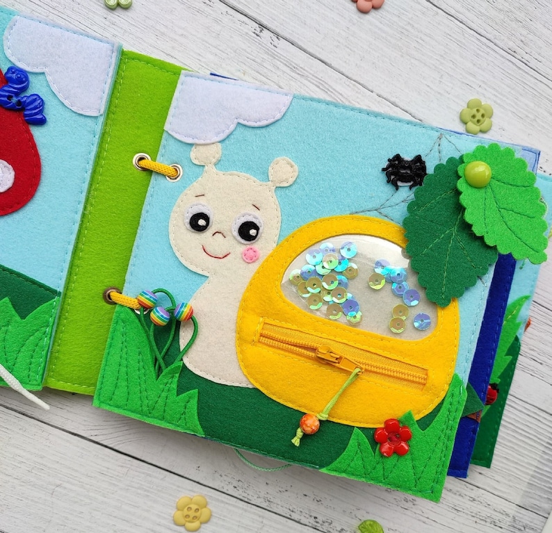 Animals Quiet Book Pattern PDF & Tutorial, Fox Mini Book, Felt Activity ...