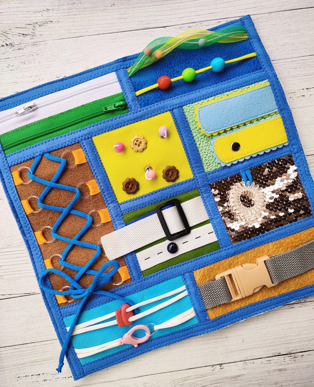 Fidget Blanket Mat Dementia Activities, Fidget Quilt, Baby Sensory ...