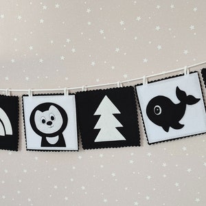 High Contrast Quiet Book Pattern , Infant Stimulation Contrasting ...