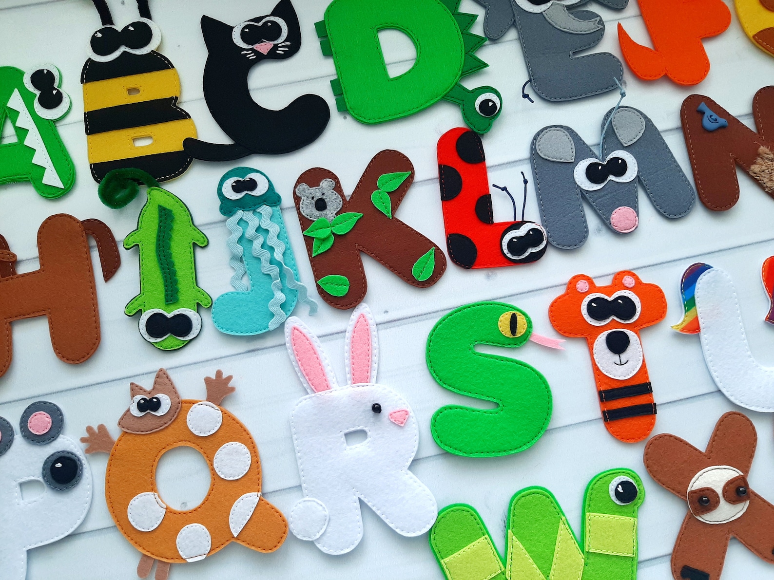 Felt Alphabet Pattern, ABC Quiet Book Pattern , First Montessori ...