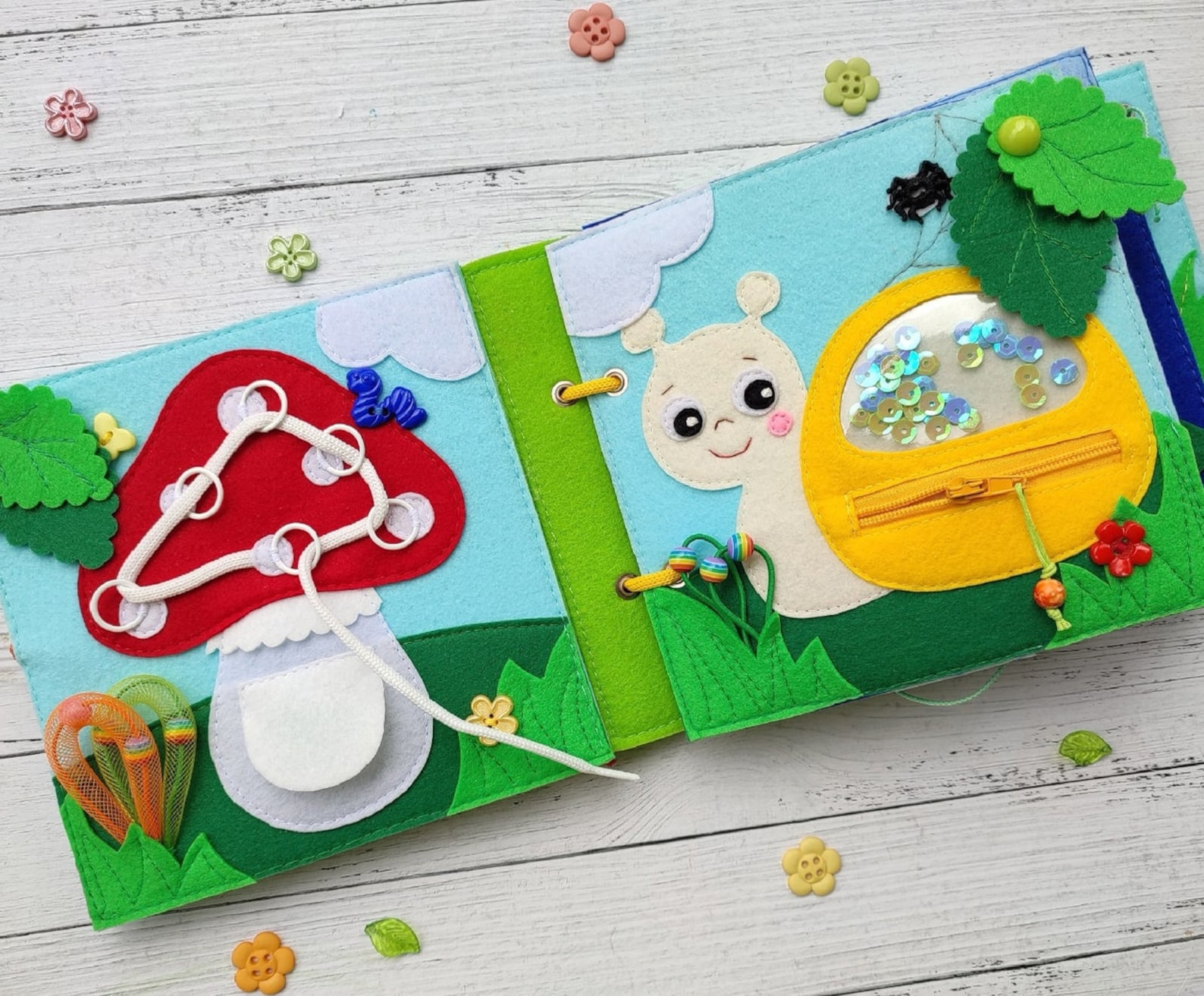 Animals Quiet Book Pattern PDF & Tutorial, Fox Mini Book, Felt Activity ...