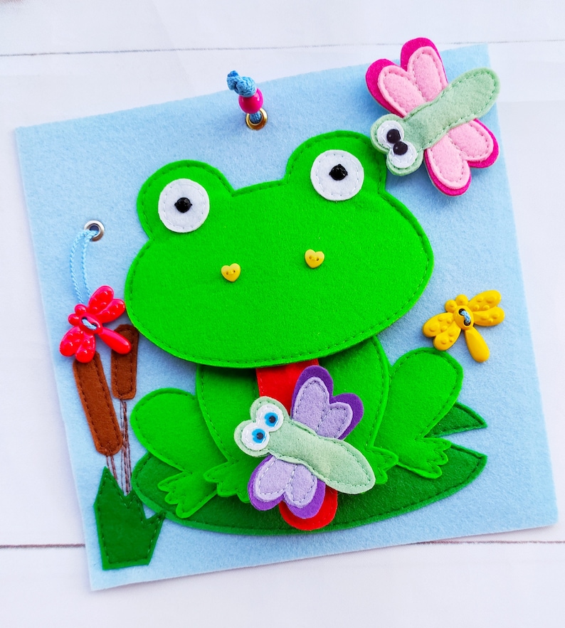 Hippo & Frog Quiet Book Pattern Pdf , Felt Book Pattern Svg, Soft ...