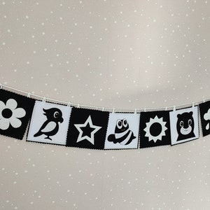 High Contrast Quiet Book Pattern , Infant Stimulation Contrasting ...