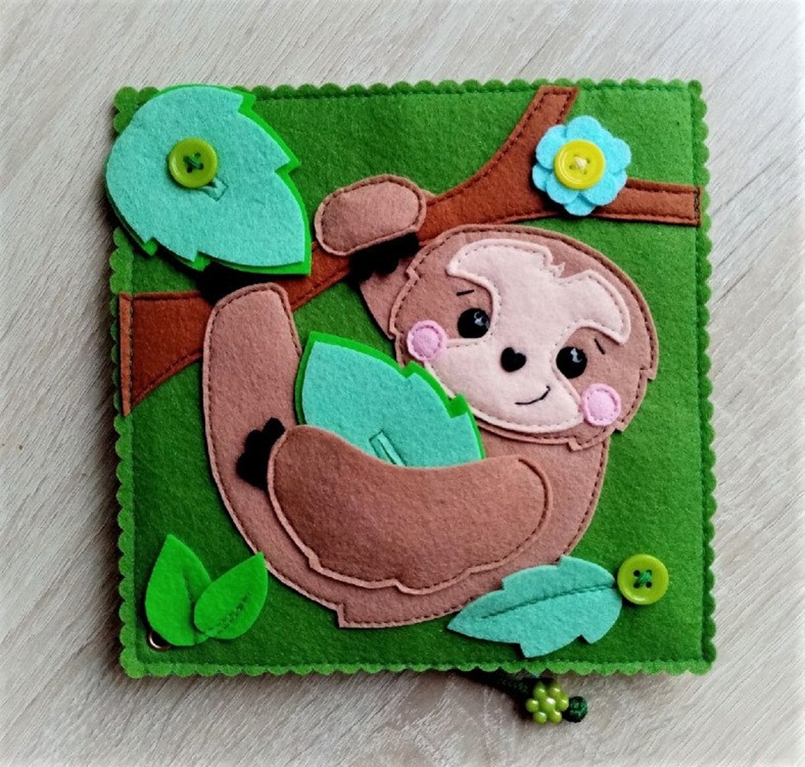 Animals Felt Quiet Book Pattern PDF Felt Activity Book - Etsy