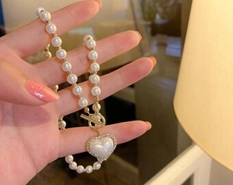 Cute Pearl Necklace - Etsy