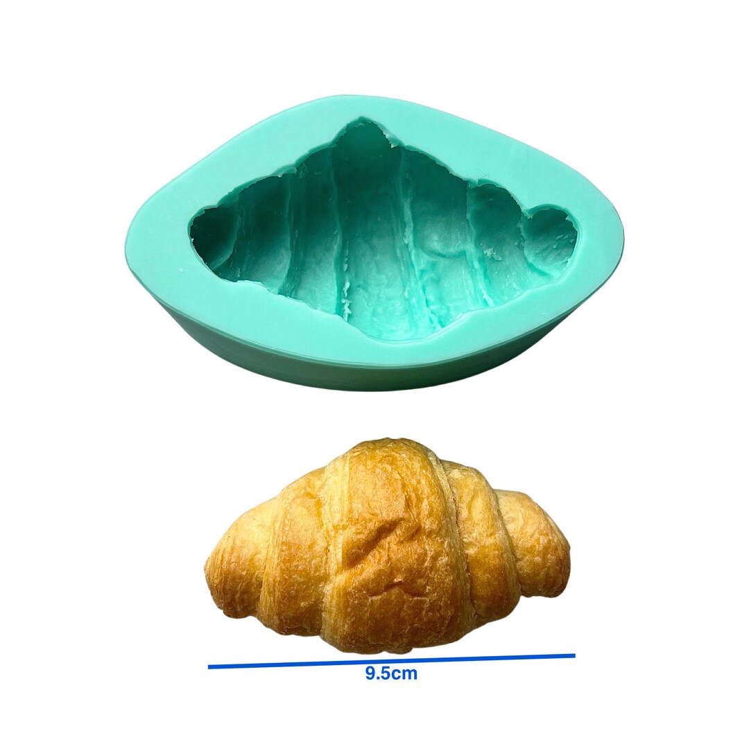 Realistic Croissant Roll Silicone Mold for Candles, Resin, Soaps and ...