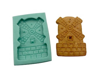 Vintage Rare Dutch Wooden Speculoos Cookie Mold Speculaas Windmill Original From a Bakkery Etsy UK