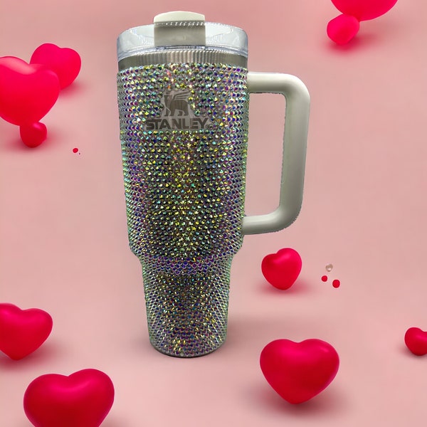 White Rhinestone Stanley Cup - Etsy