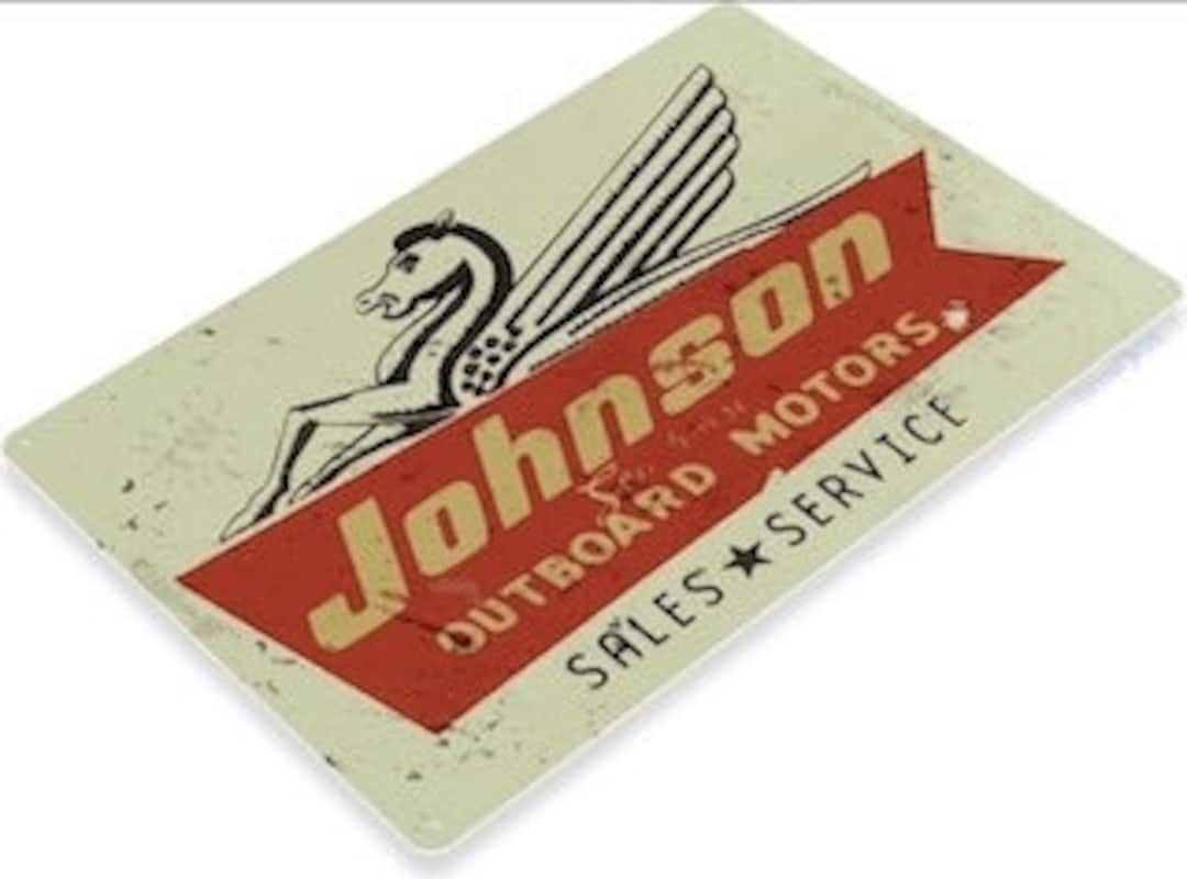 Johnson Outboard Motors 11x8 Inch Tin Sign Oil Fishing Ski - Etsy