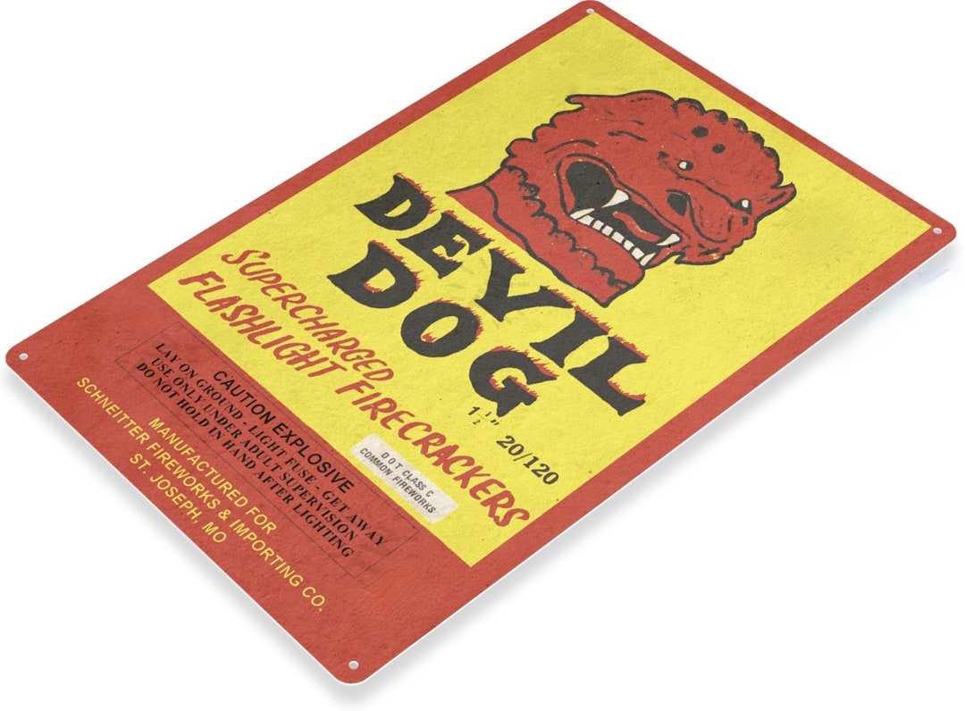Fireworks Tin Sign 11x8 Inch Retro Big Boom M-80 Bomb Report - Etsy