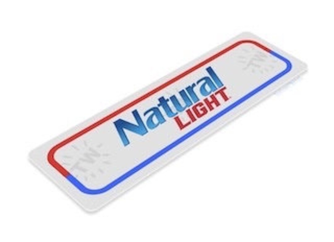 Natural Light Tin Sign 11x4 Inch Brewing Brewery Bottle Advertisement ...