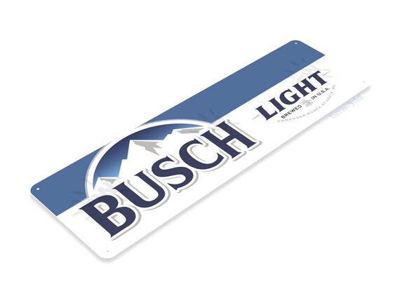Busch Light Beer Tin Sign 11x4 Inch Brewing Brewery Bottle - Etsy