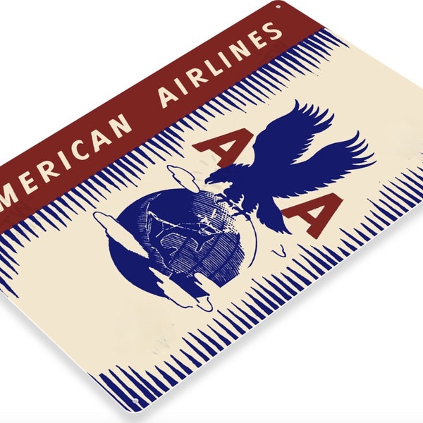 American Airlines Metal Signs - Etsy