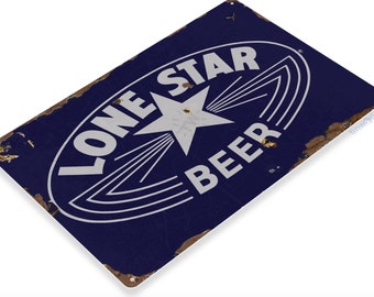 Lone Star Beer Sign - Etsy