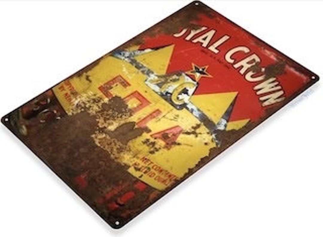 RC Cola Tin Sign 11x8 Inch Royal Crown Bar Pub Garage Metal Poster Ad ...