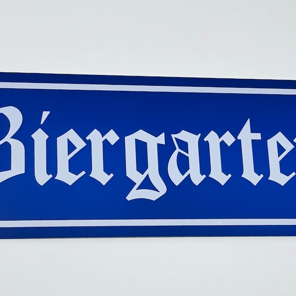 Biergarten Sign - Etsy