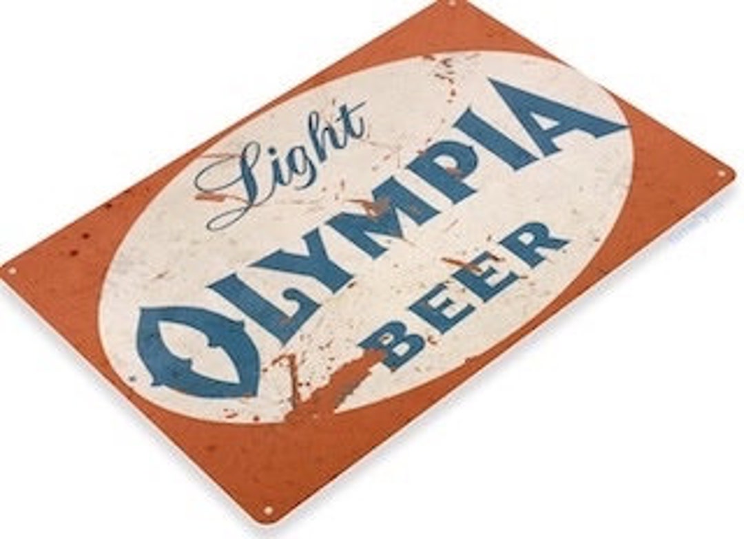 Olympia Beer 11x8 Inch Tin Sign Washington Brewing Company Tumwater It ...