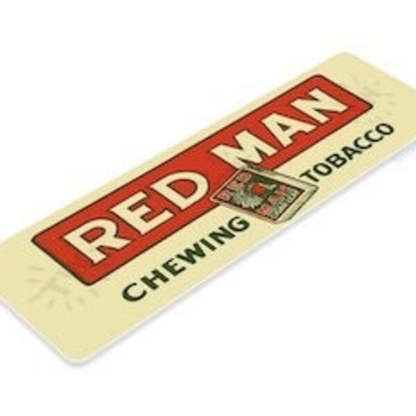 Red Man Tin Sign - Etsy