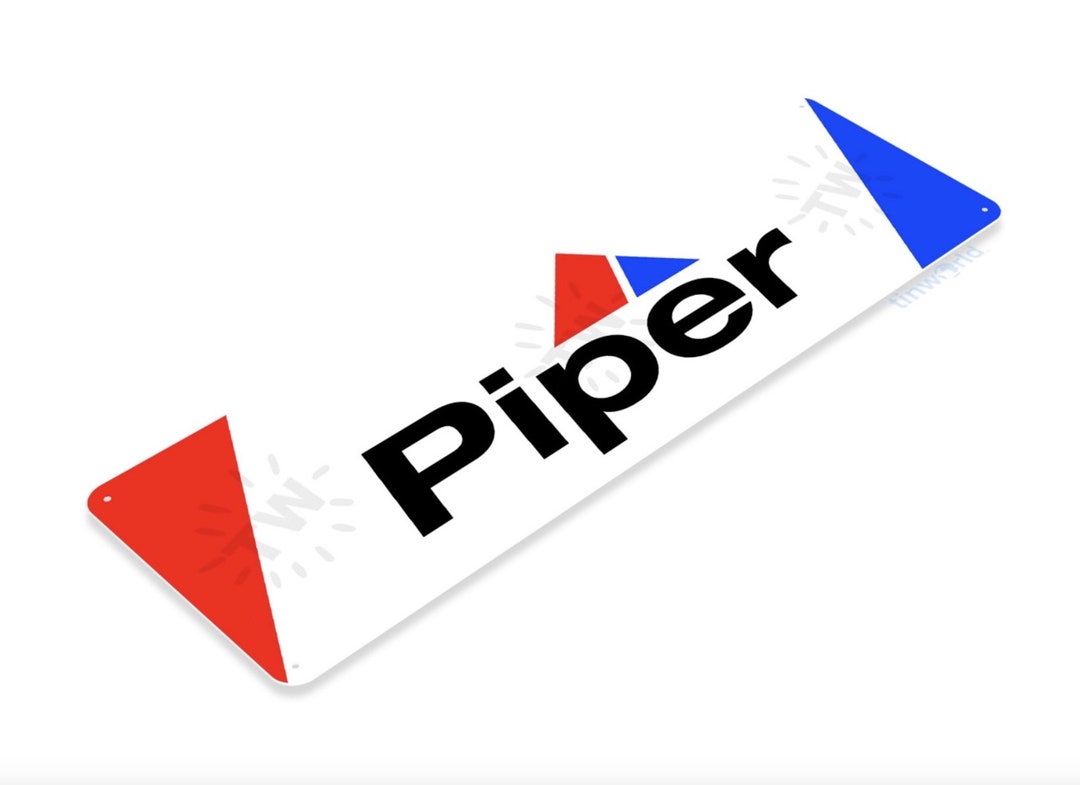 Piper Tin Sign 11x4 Inch Garage Metal Poster Ad Advertisement Aviation ...