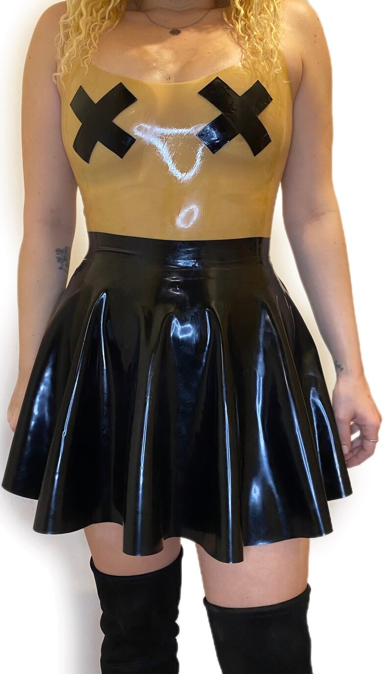 Latex Basic Xx Crop Top - Etsy