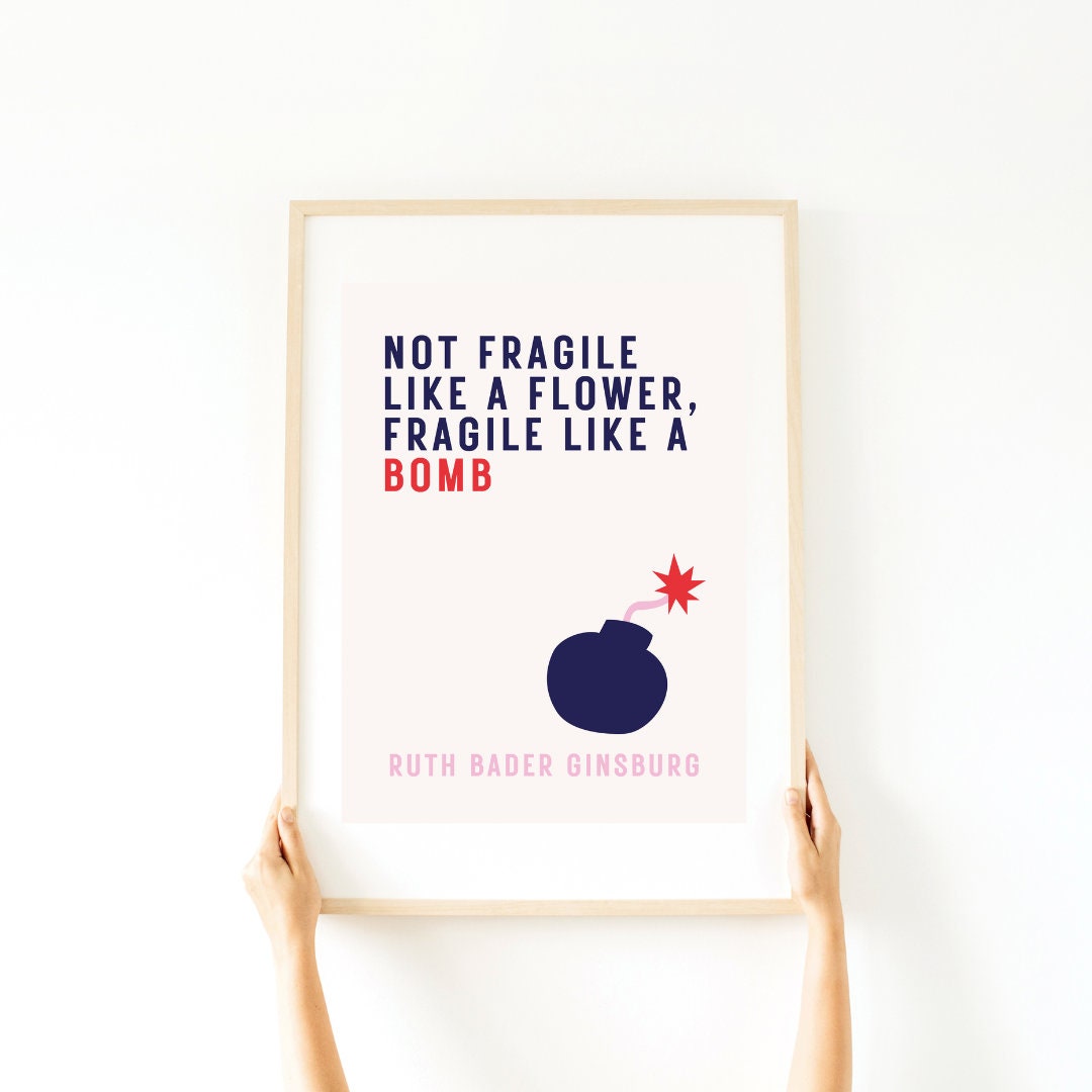 RBG Freedom Quote Digital Download Poster Print | Home Decor, Feminist ...
